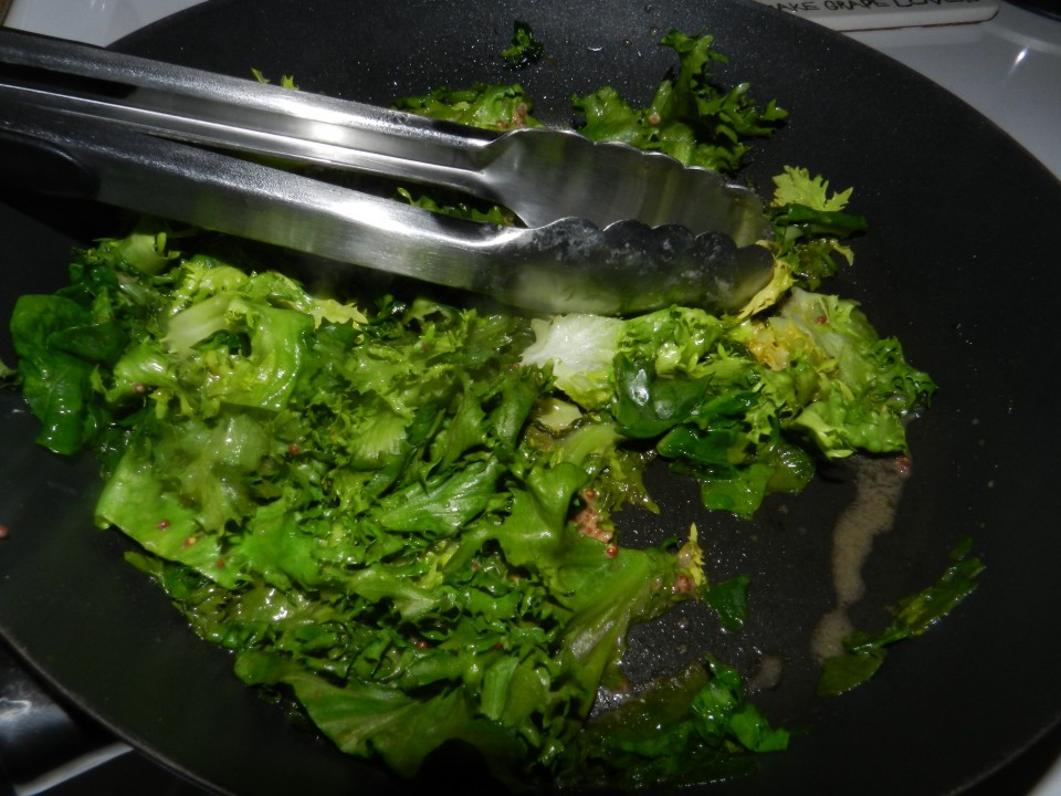 Wilted Greens w/Crispy Goat Cheese - Momma's Meals