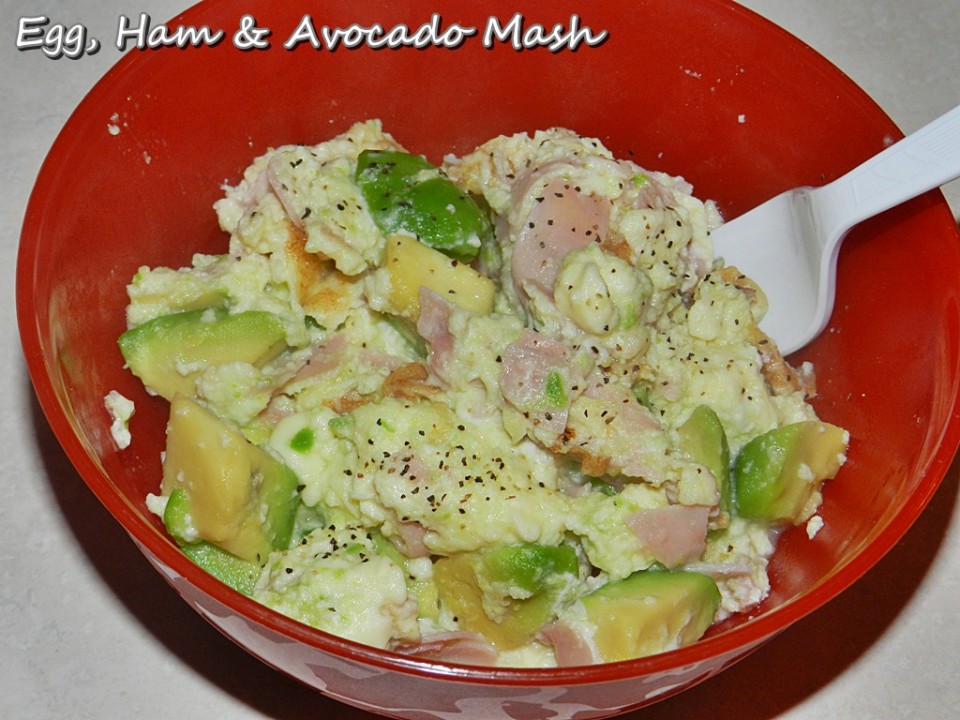 Egg, Ham & Avocado Mash - Momma's Meals